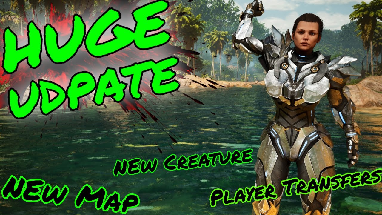 HUGE ARK UPDATE!!!! NEW MAP, NEW CREATURE, And PLAYER TRANSFERS for Ark ...