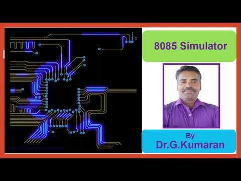 8085 Microprocessor Simulator working procedure - YouTube