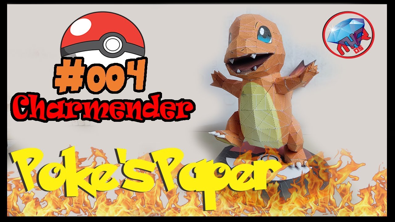 Papercraft Pokemon #004 Charmander - YouTube