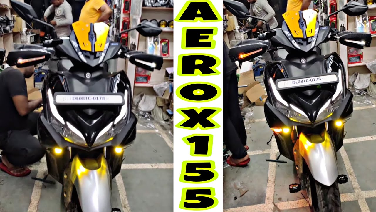 yamaha aerox 155 modified india | yamaha aerox exhaust change || aerox ...