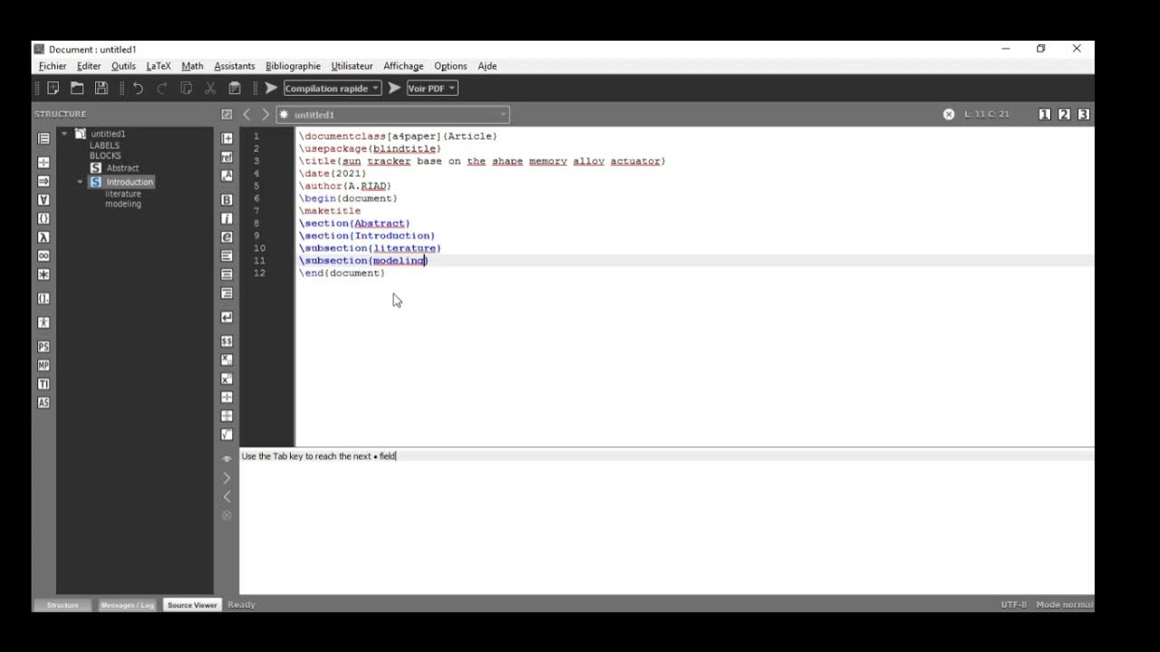 Commencer d'écrire votre article en LATEX - YouTube