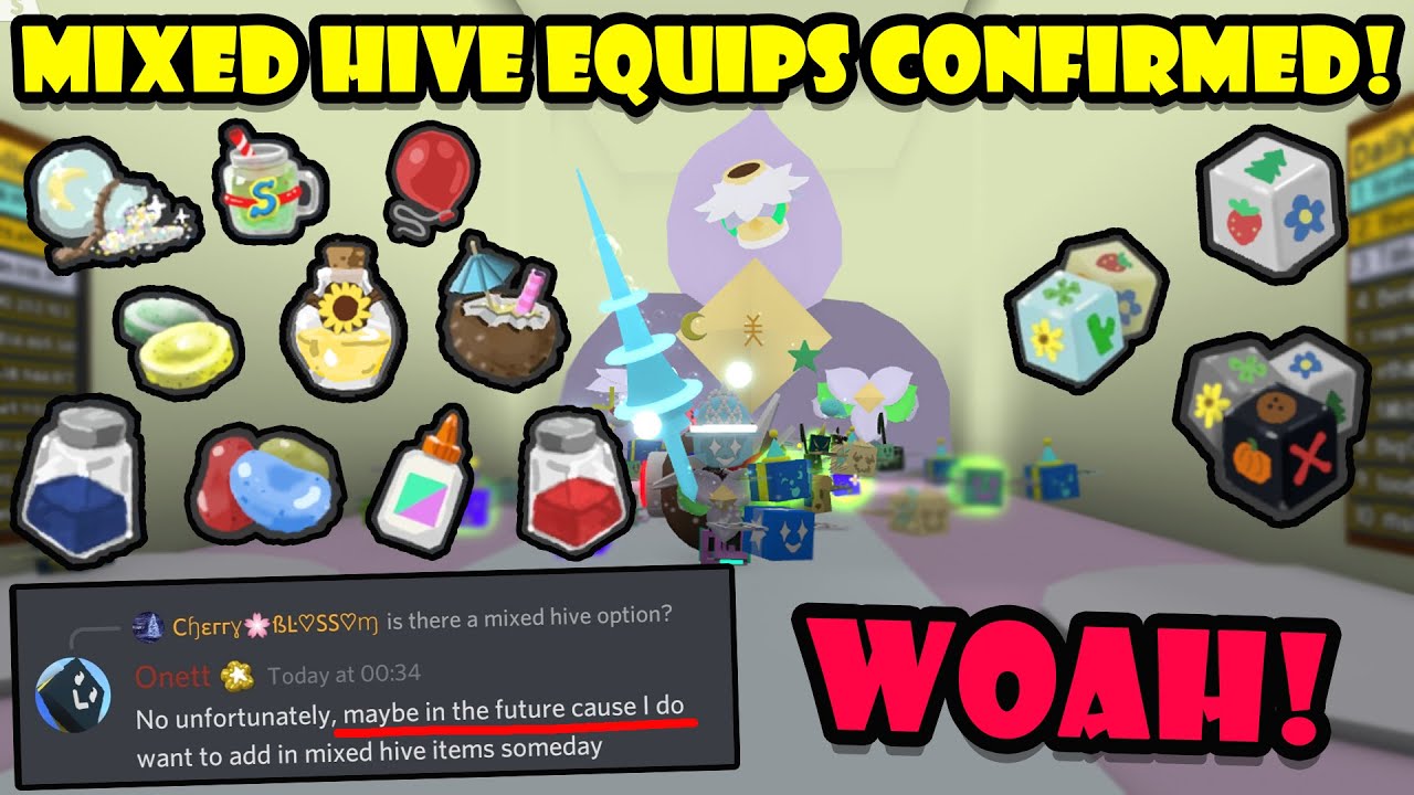 MIXED HIVE EQUIPS CONFIRMED! 🥥 | Bee Swarm simulator 🐝 - YouTube