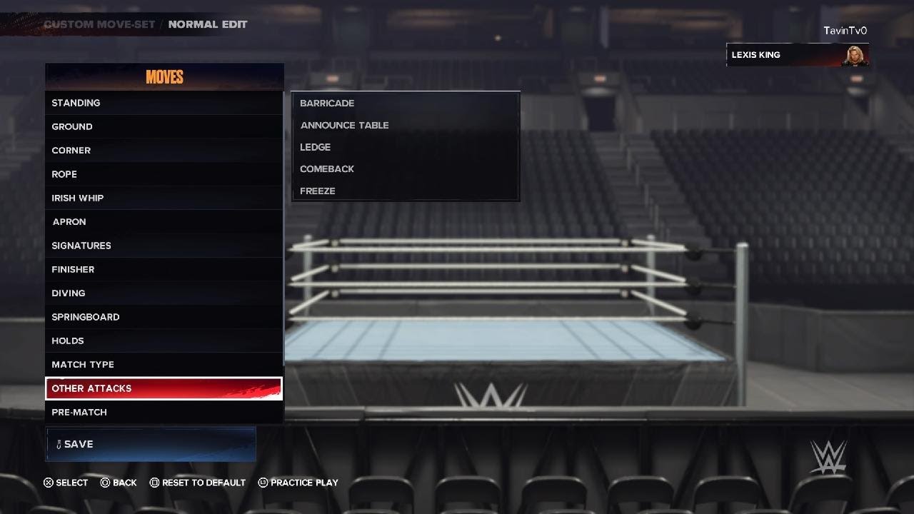 WWE 2K24 Lexis King Moveset - YouTube