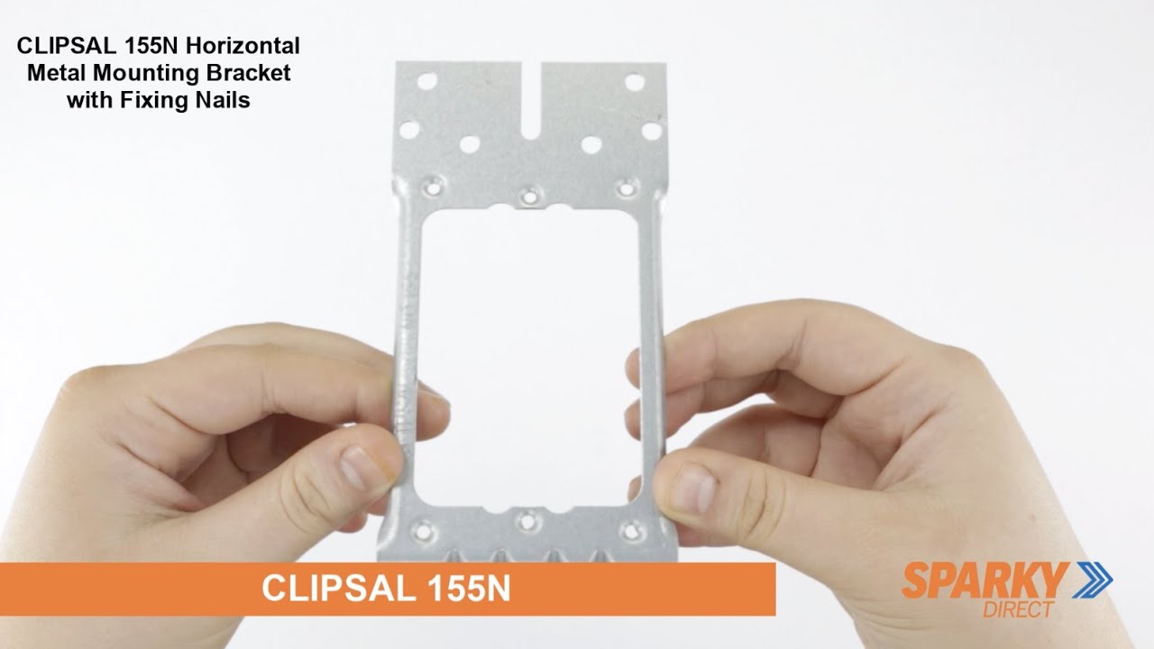 CLIPSAL 155N | Horizontal Metal Mounting Bracket with Fixing Nails ...