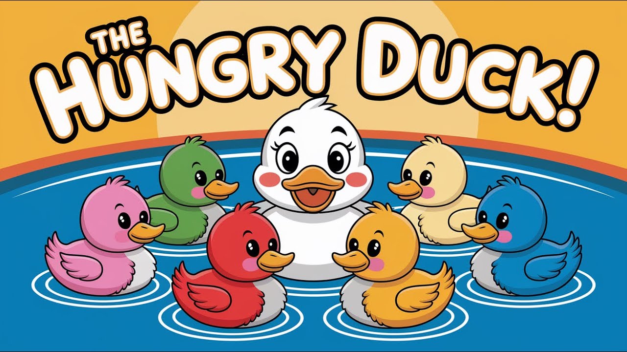 The Hungry Duck | Funny & Cute Duck Story for Kids | Learning with ...