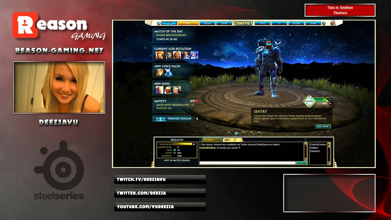Smite: Reason Gaming overlay lobby - YouTube
