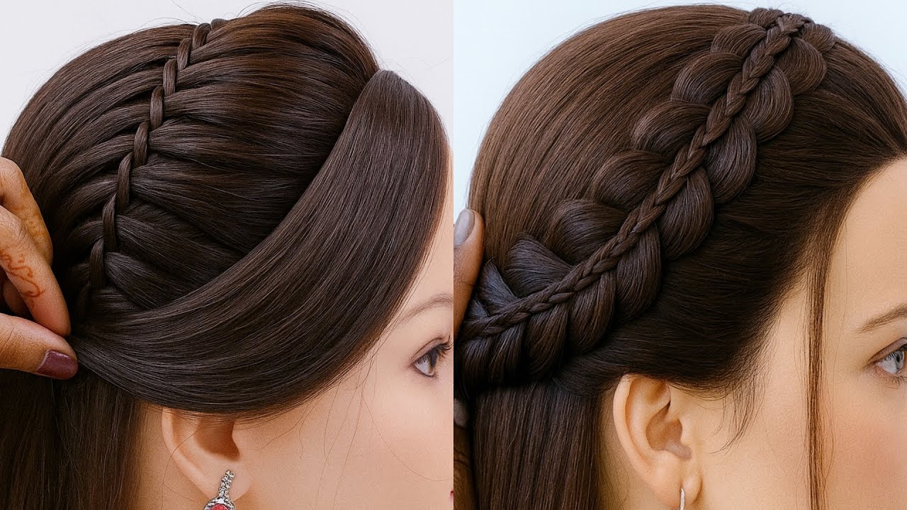 easy stylish hairstyle - new hairstyle for girls | trendy hairstyle ...