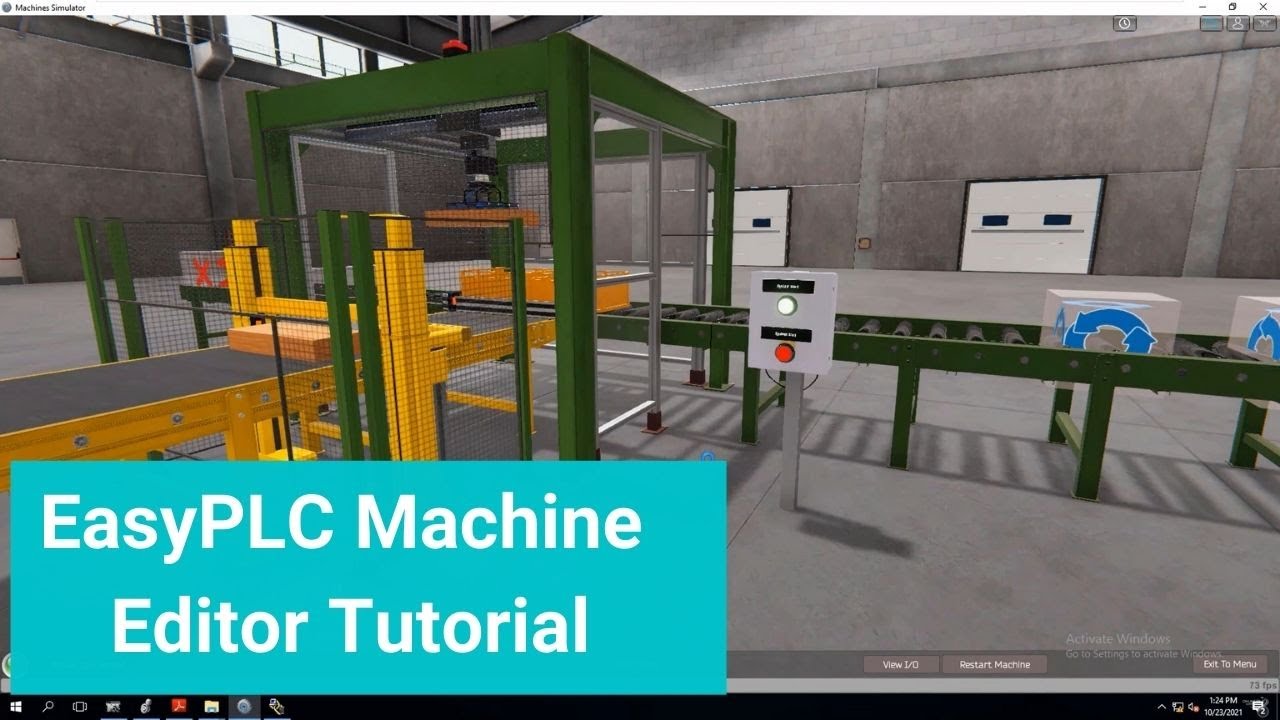 EasyPLC's Machine Simulator Editor Tutorial Using The Saw Gantry - YouTube