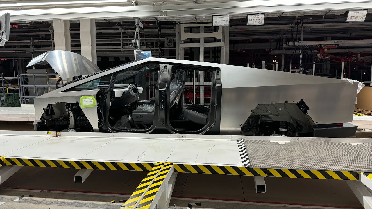 Tesla Cybertruck Manufacturing Tour - YouTube