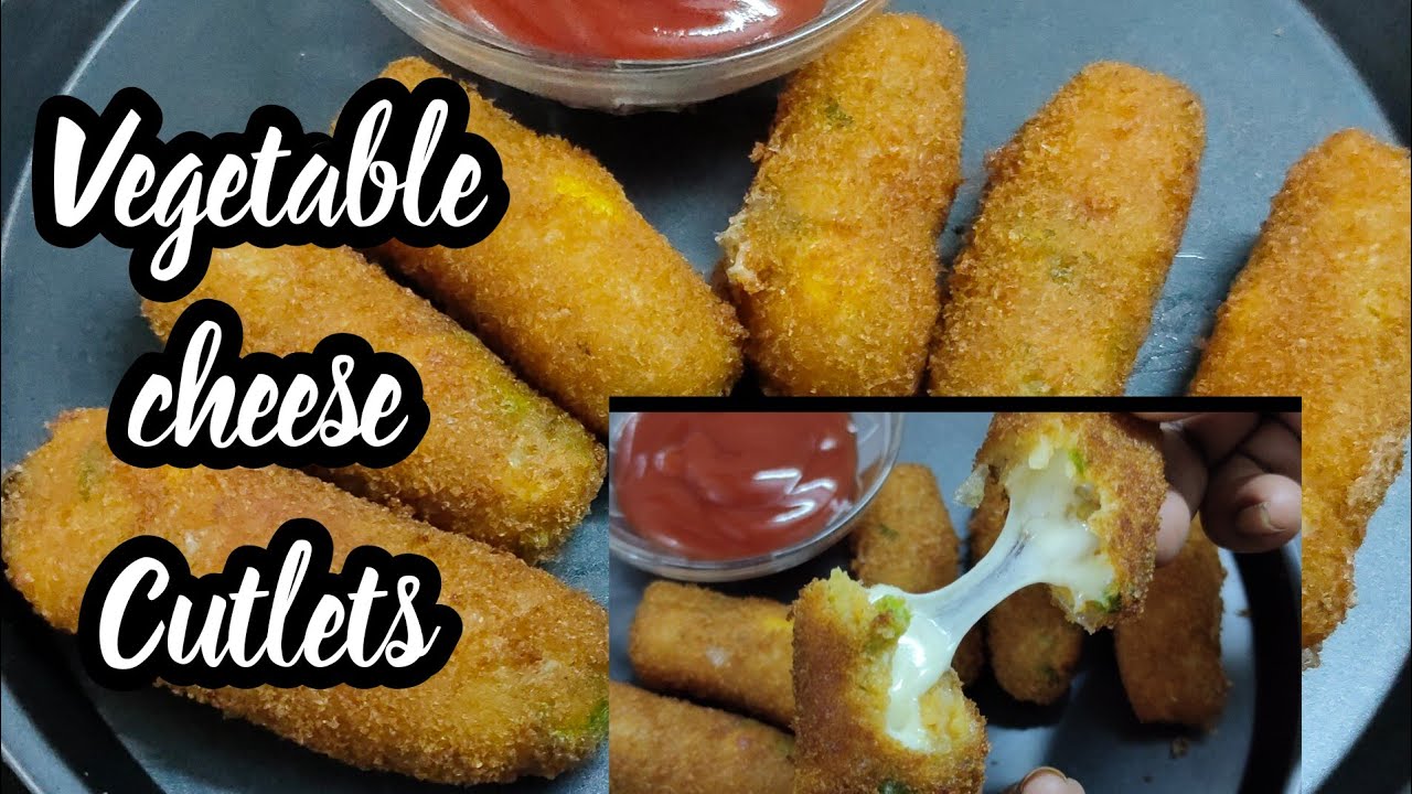 Crispy Vegetable cheese Cutlet | cheese fingers | Street Food Recipes ...