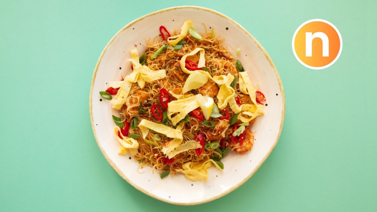 Mee Siam Goreng | Spicy Fried Rice Vermicelli Noodles [Nyonya Cooking ...