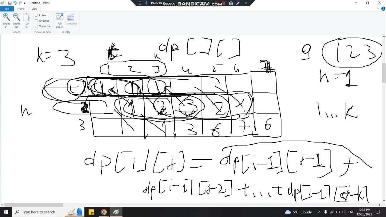 1155. Number of Dice Rolls With Target Sum (3-qism) - YouTube