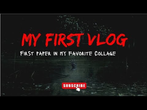 first paper and first vlog - YouTube
