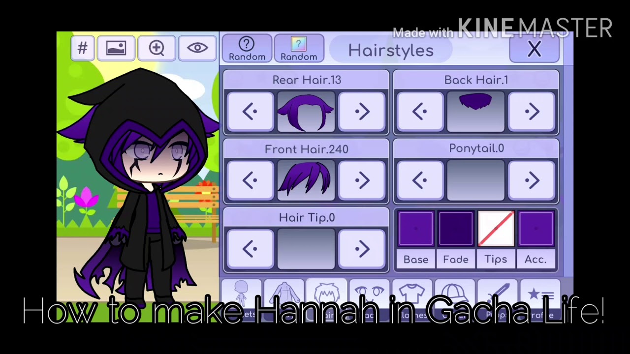 How to make my OC Hannah in Gacha Life! - YouTube