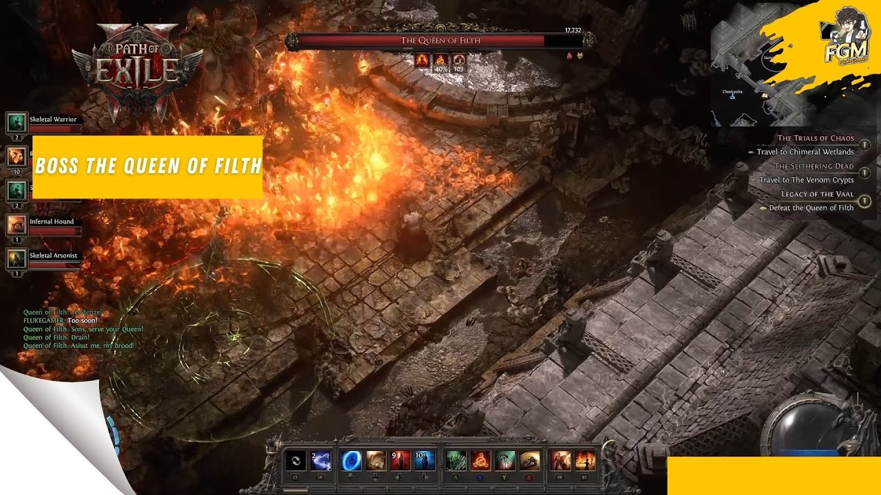 Boss The Queen Of Filth Game Path Of Exile 2 - YouTube