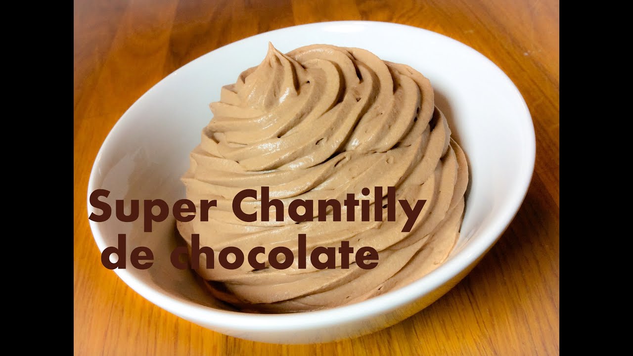 Chantilly de chocolate - técnica | Com legendas em português! - YouTube