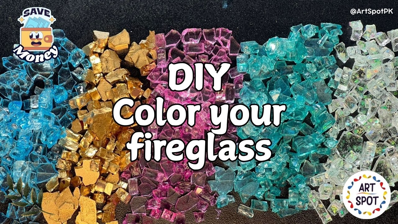 5 Ways to Tint Fireglass at Home | Easy Resin Art Tutorial | Save Money ...