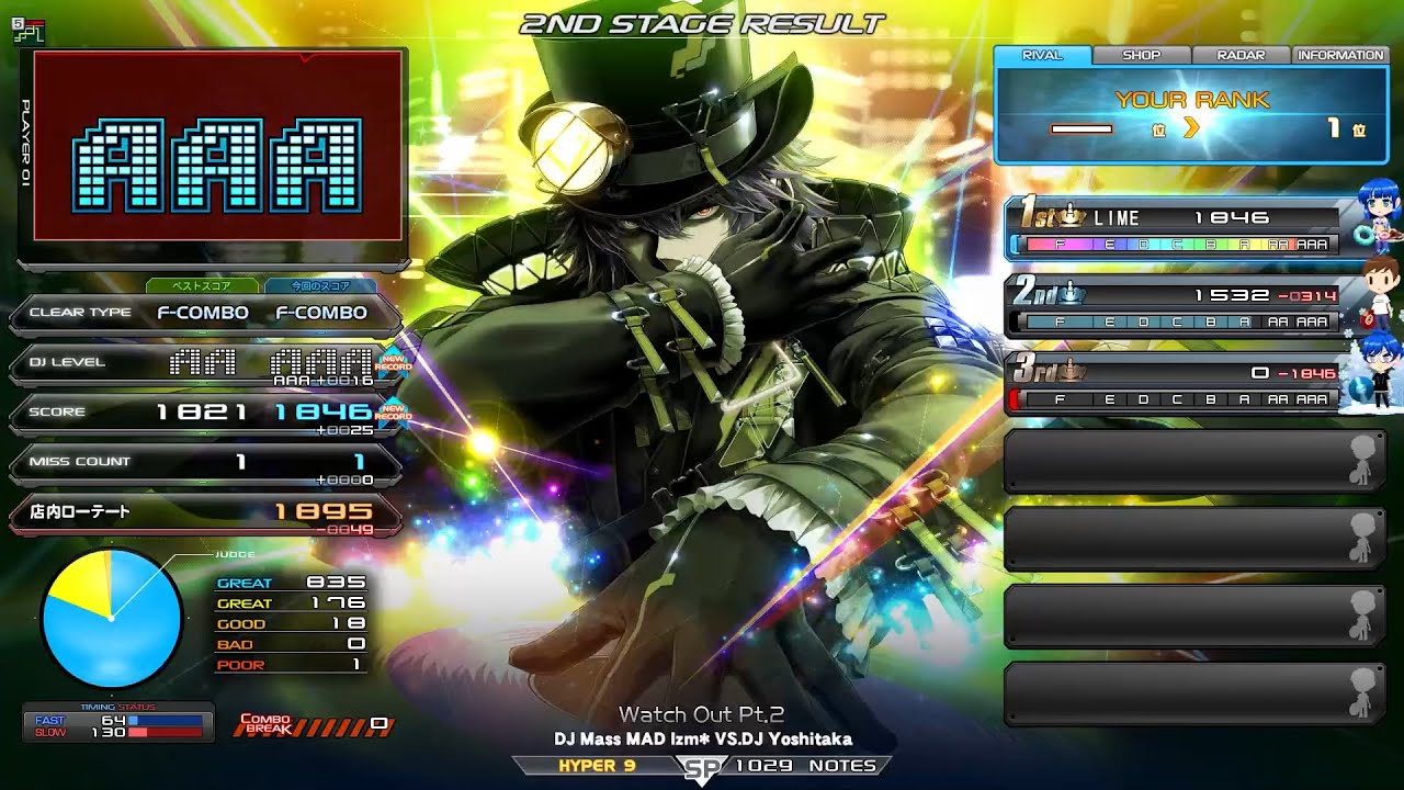 【皿傾向Lv.11初AAA記念】naughty girl＠Queen’s Palace [ANOTHER 11] Rank AAA - YouTube