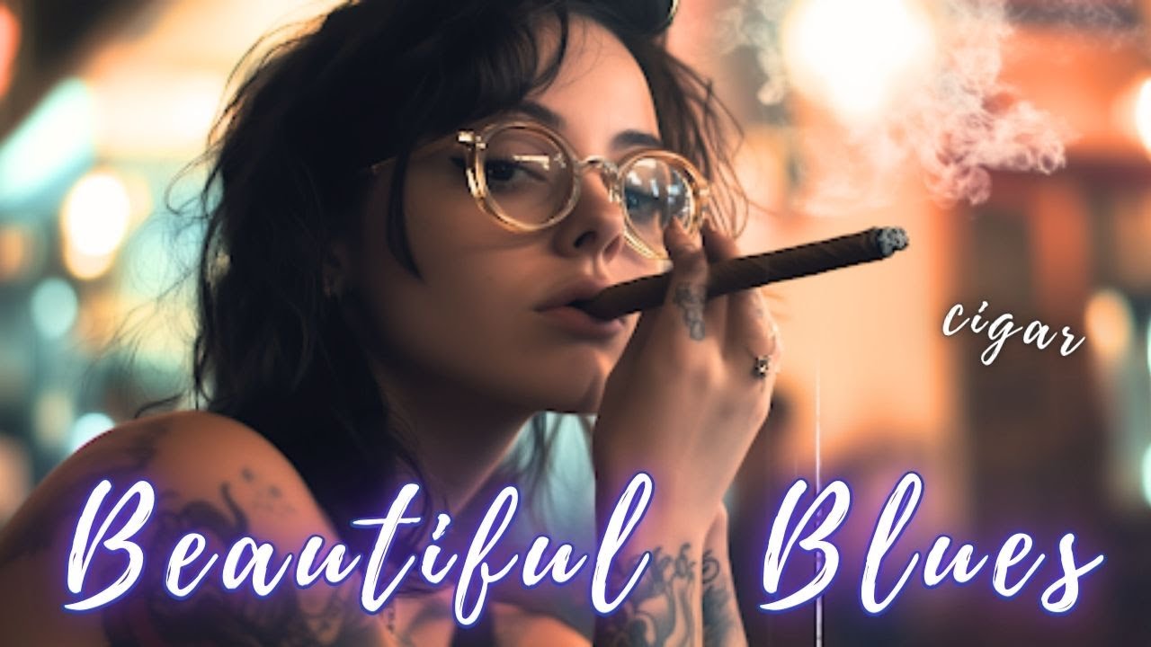 Elegant Slow Blues Guitar -Beautiful Blues Night & Slow Music - Night ...