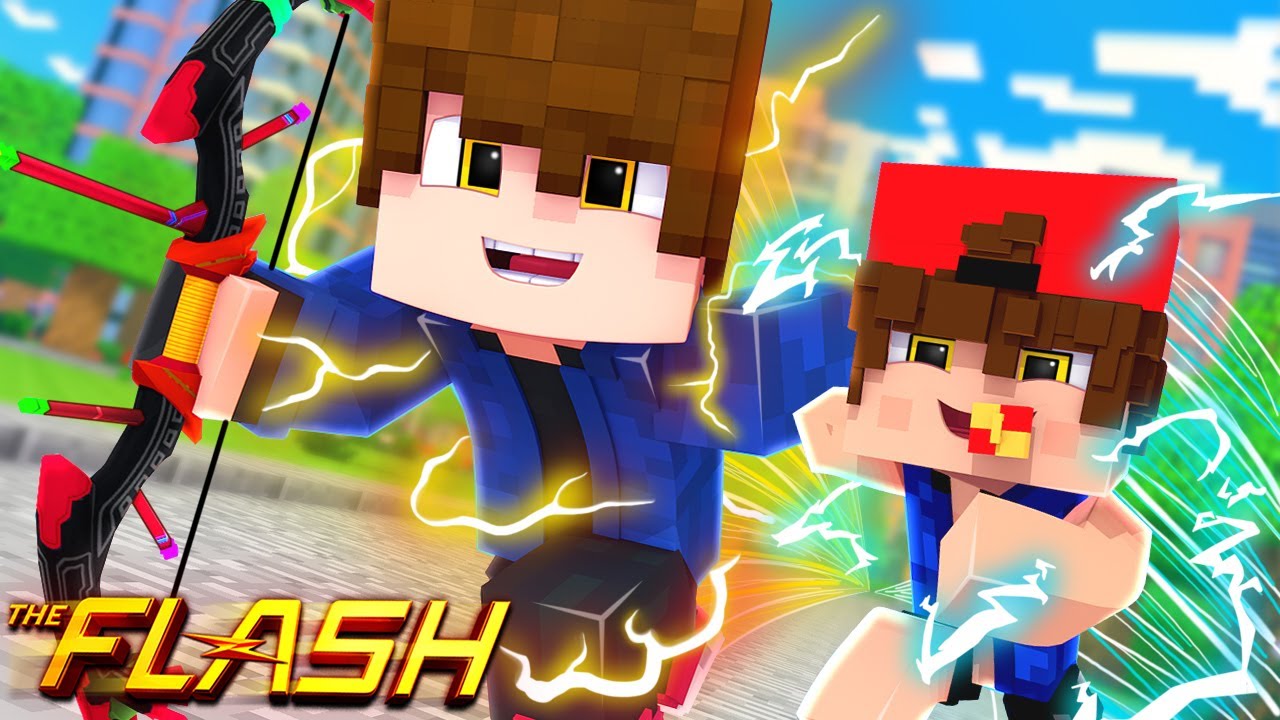 Minecraft : FLASH T - GANHEI OS PODERES DE UM SUPER VELOCISTA ? Ep 1 ...