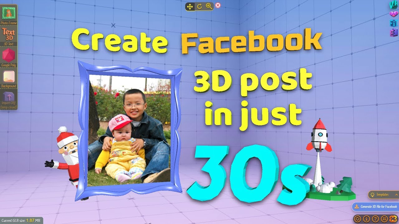 How to create Facebook 3D posts in just 30s (no 3D knowledge required ...