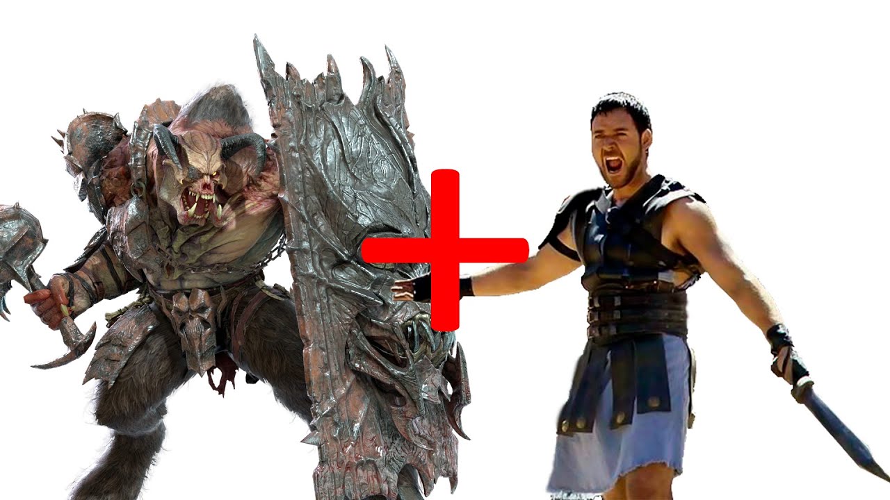 Gladiator from DOOM over a Gladiator scene - YouTube