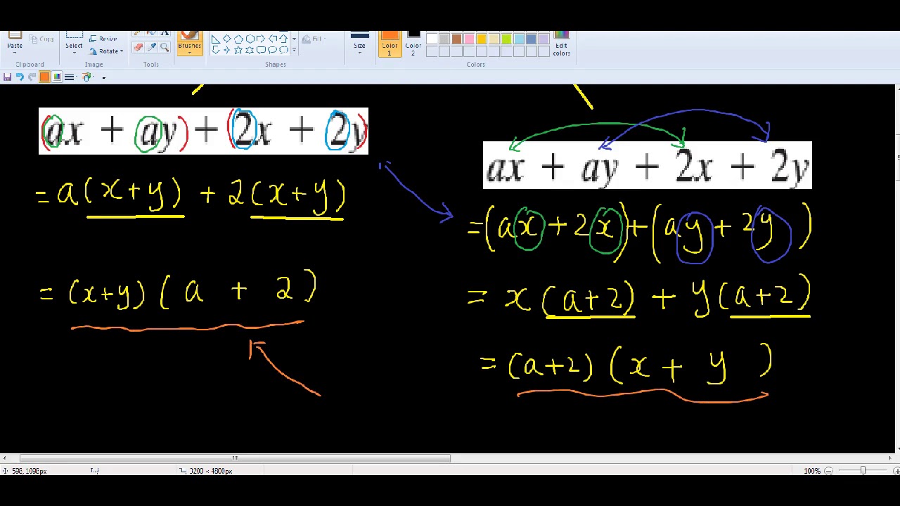Year 10 Algebra V Factorization by Grouping - YouTube