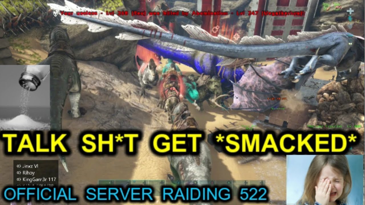 Ark Official Server Wiping | Official pvp |Raiding The Alpha | Official ...
