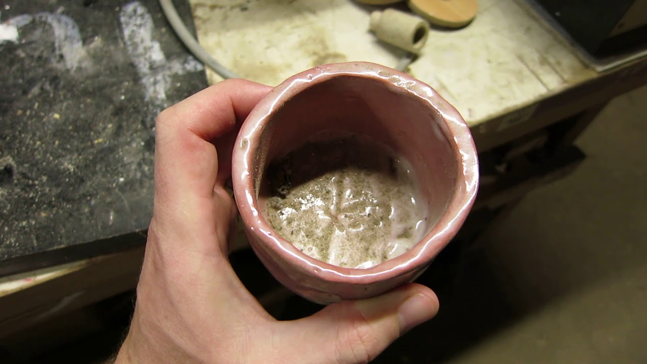 Kilned glass frit - Making glass slugs - YouTube