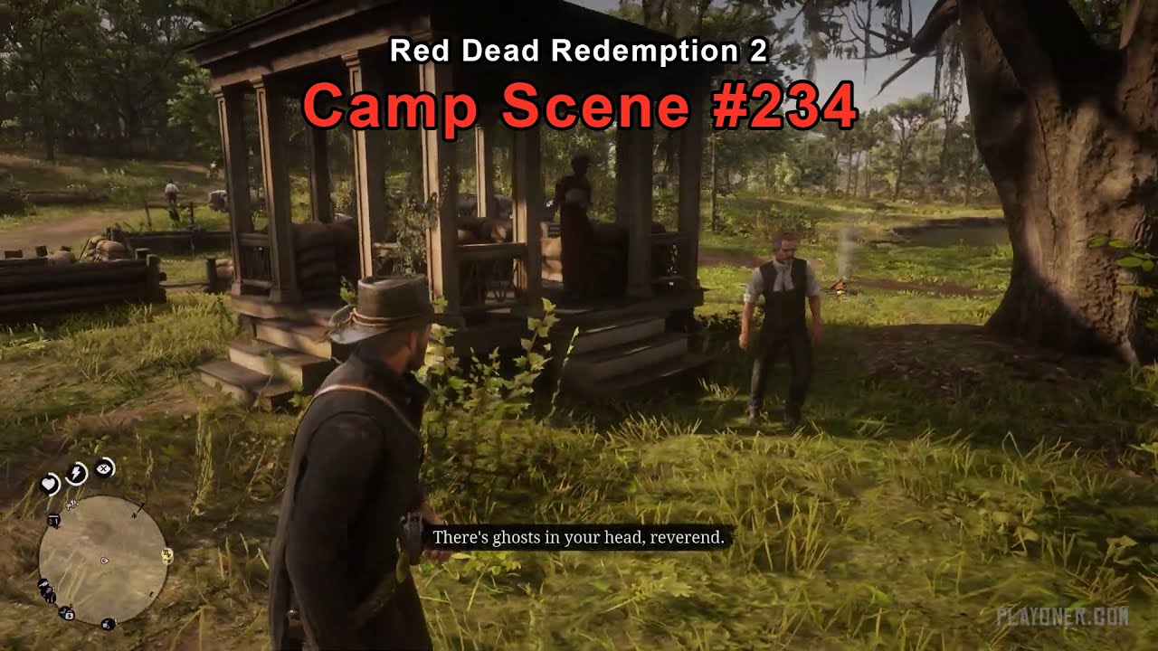 Reverend saw a ghost in the swamp - Camp Scene #234 - Red Dead ...