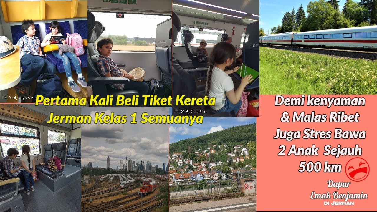 Pertama kali Naik Kereta Jerman ICE Kelas 1 | 500 km ke Rumah Ibu ...