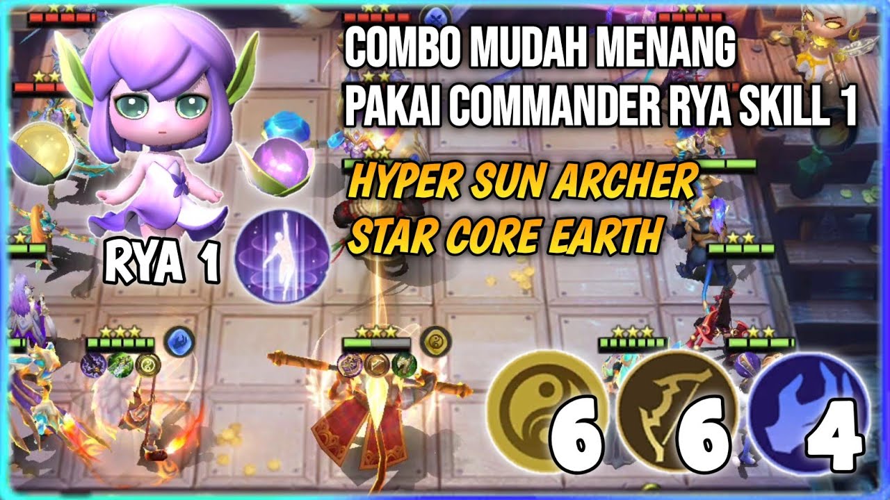 NEW GAMEPLAY RYA SKILL 1 | HYPER SUN ARCHER STAR CORE EARTH FULL SHIELD ...
