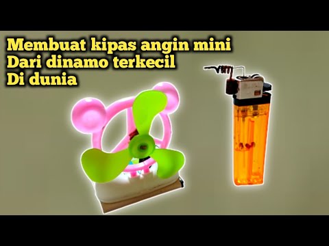Membuat Kipas angin mini #diy #kreatif #firal - YouTube