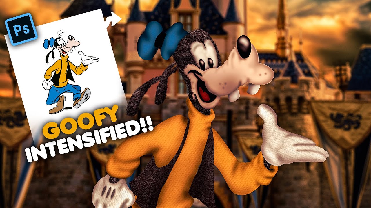 Photoshopping GOOFY drawing into Reality - INTENSIFIED! - YouTube