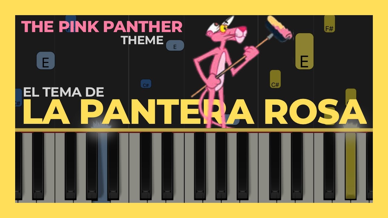El tema de LA PANTERA ROSA | Tutorial de piano FÁCIL - YouTube