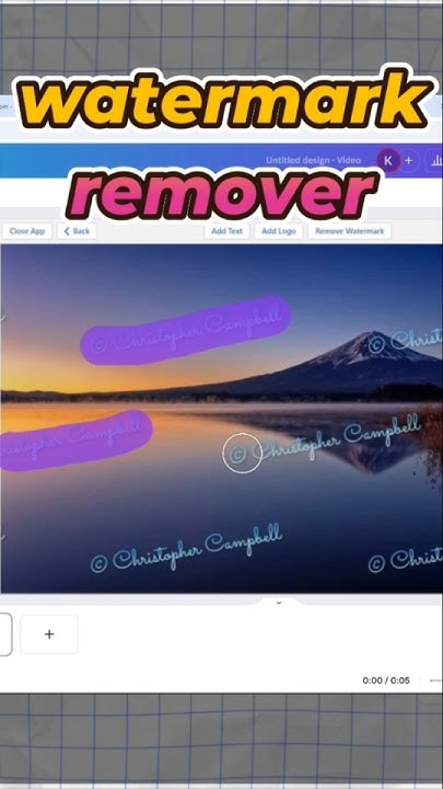 How To Remove Watermark From Image in Canva Within 5 sec | Canva Tutorial | Watermark Remover ...