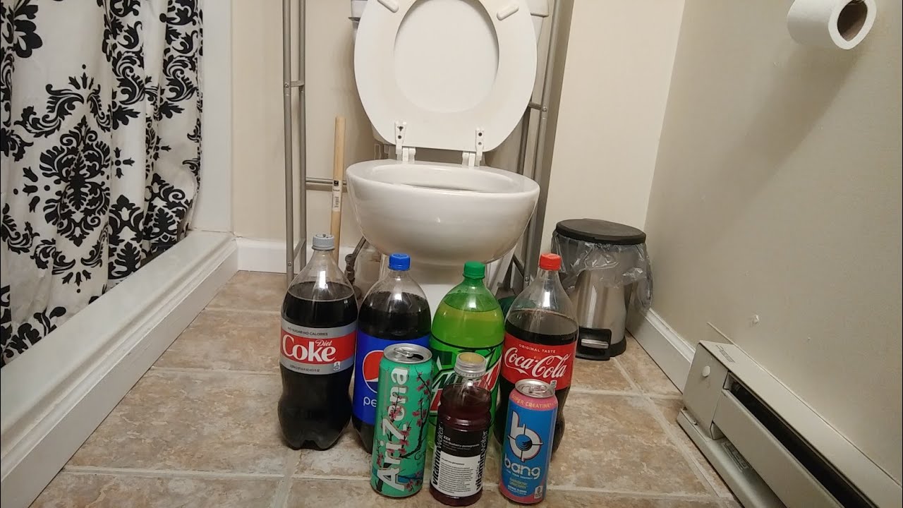 Dumping Soda In toilet - YouTube