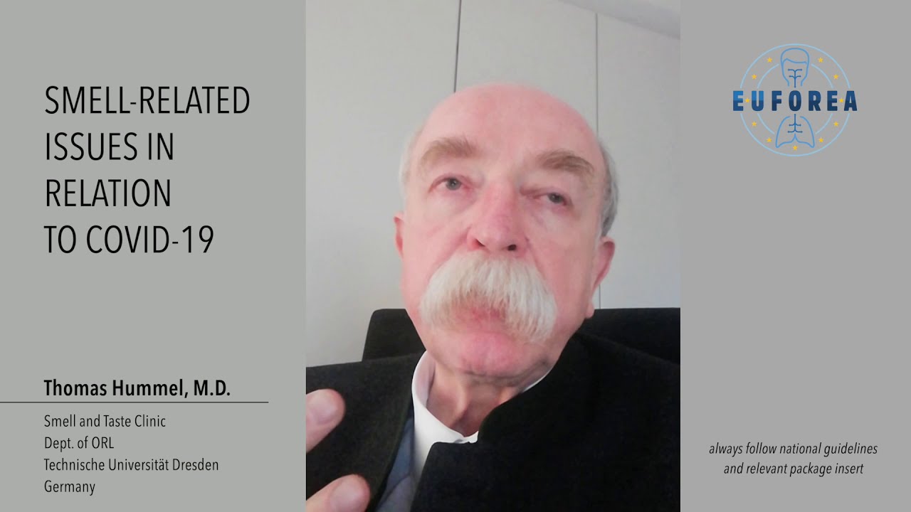 Smell-related issues in relation to COVID-19 - Professor Thomas Hummel ...