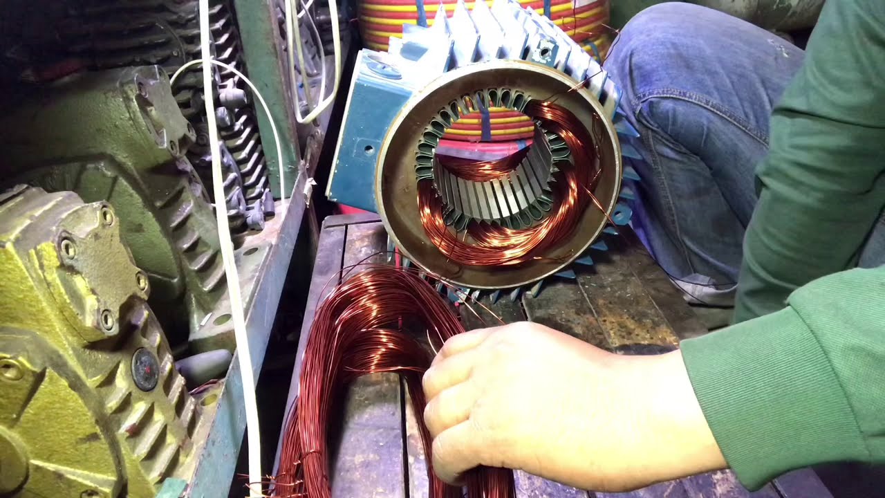 How to repair a 3phase pump motor - YouTube