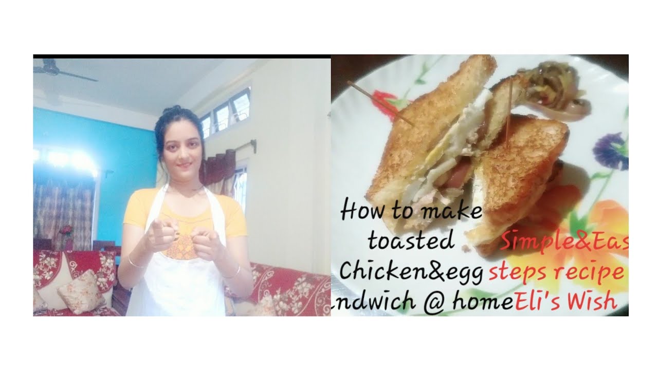 Non-Vegetarian Sandwich (Toasted on Tawa)..Easy&simple way to make at ...