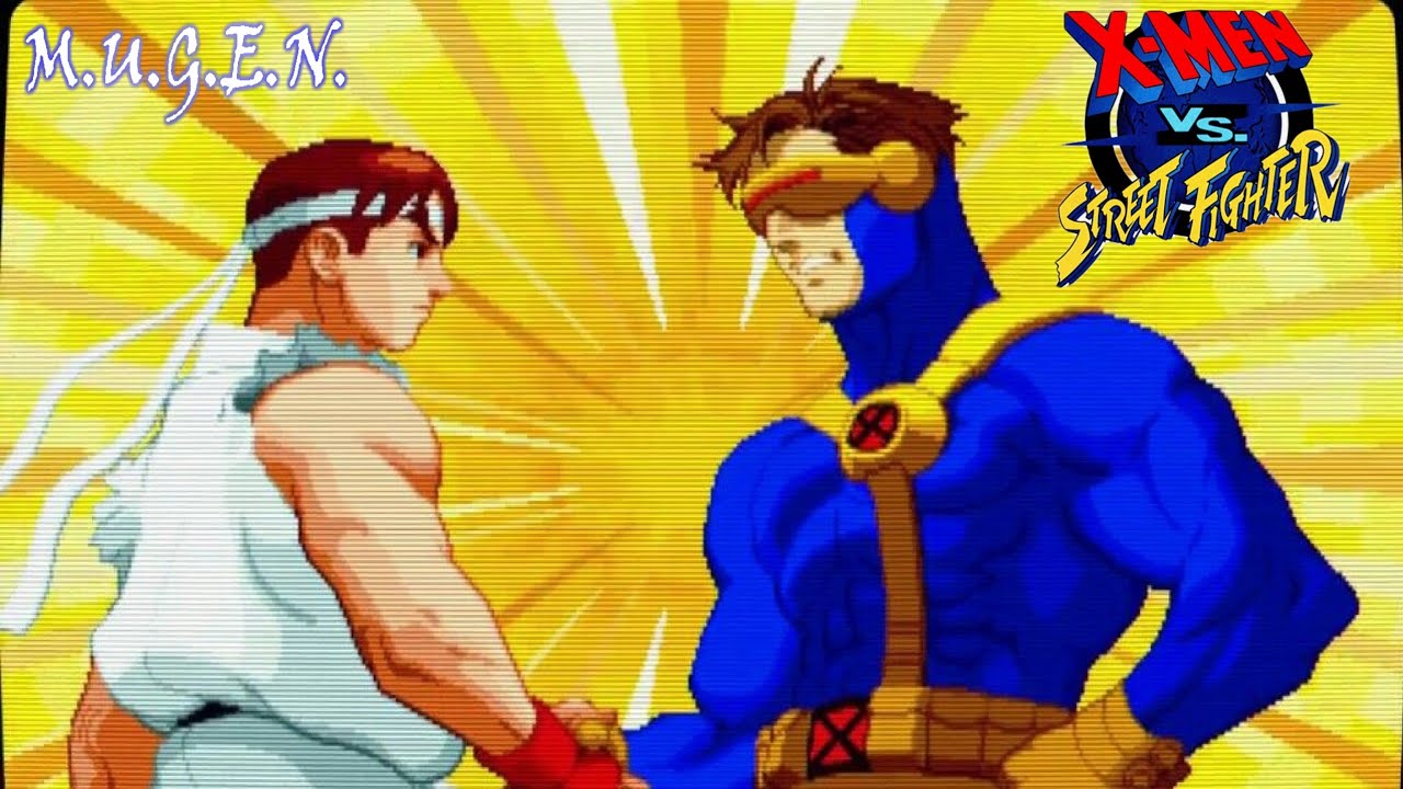 MUGEN Battle - Ryu VS. Cyclops Part 3 - YouTube