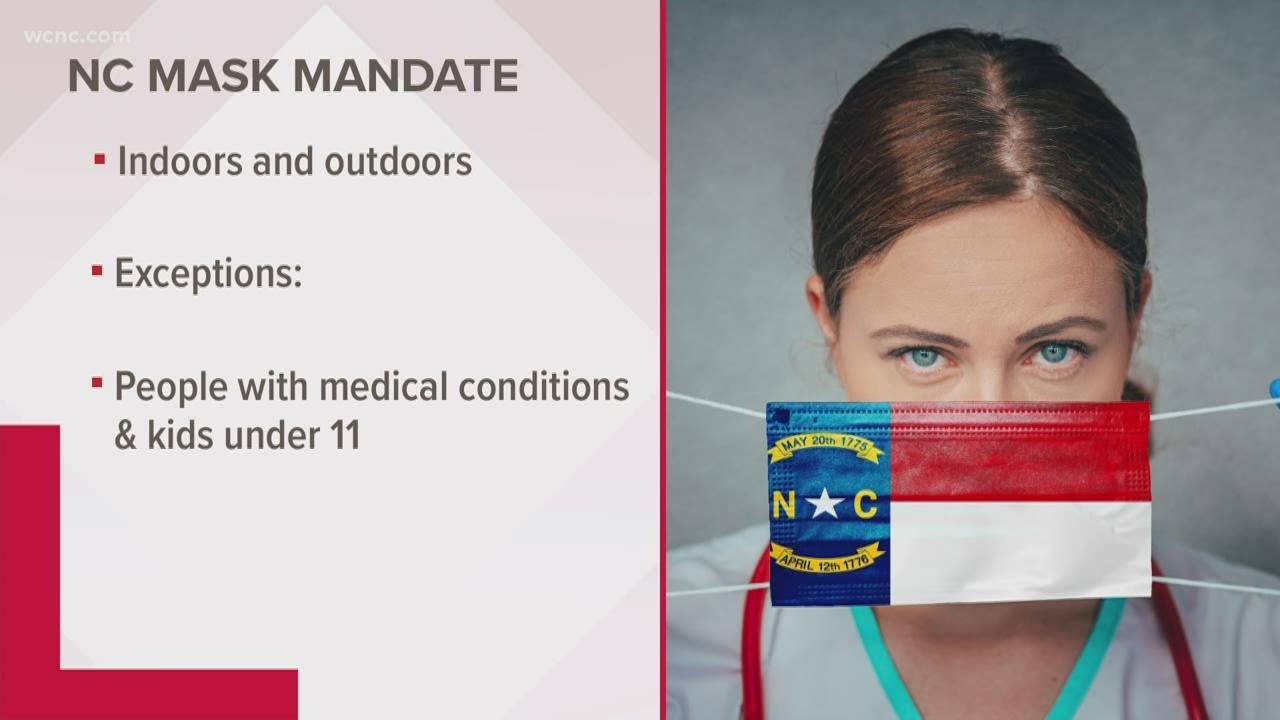 North Carolina requires face masks in public, continues Phase 2 - YouTube