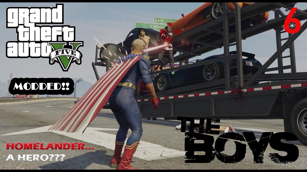 Homelander... trying to be a Hero?? - GTA V Superhero Mods feat ...