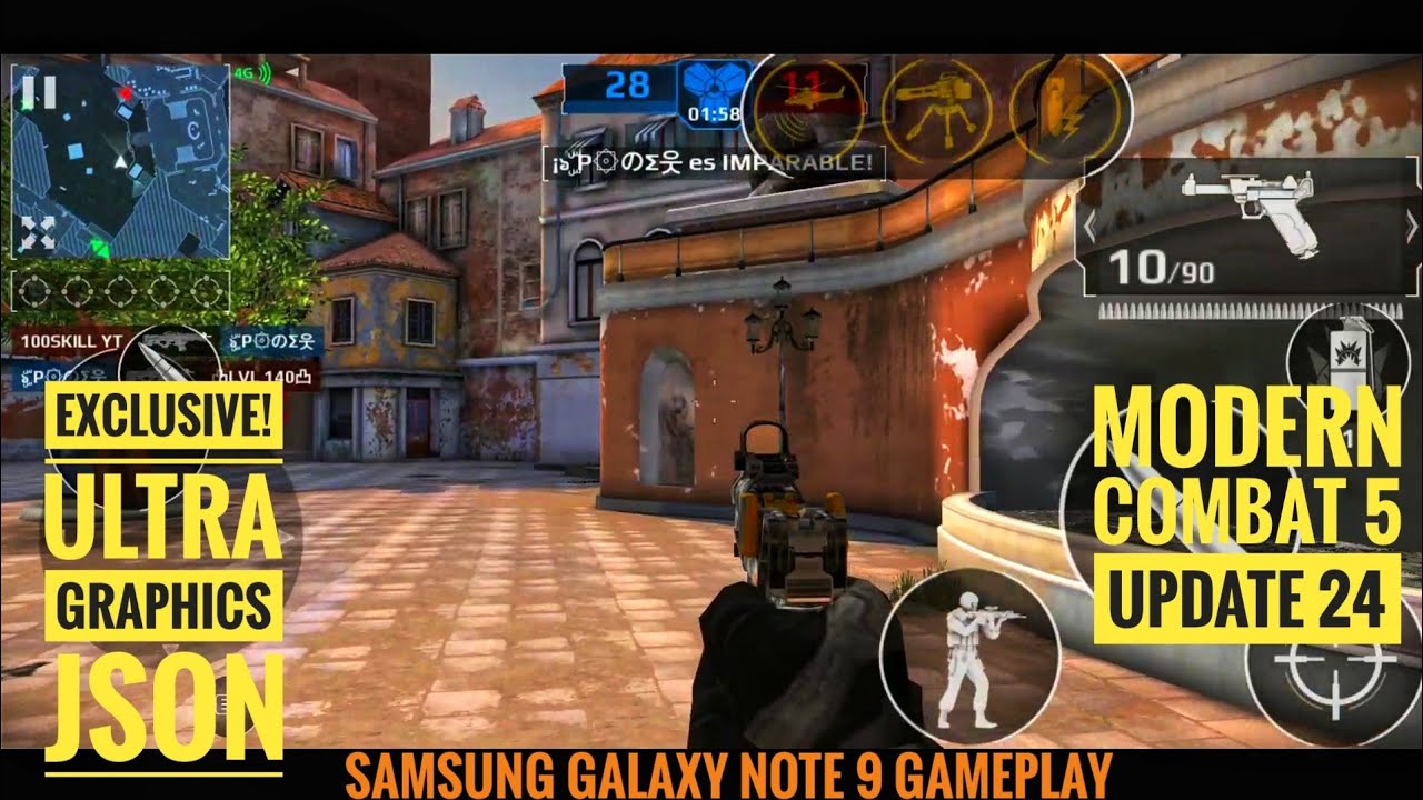 Modern Combat 5 | EXCLUSIVE 4K ultra graphics json - YouTube