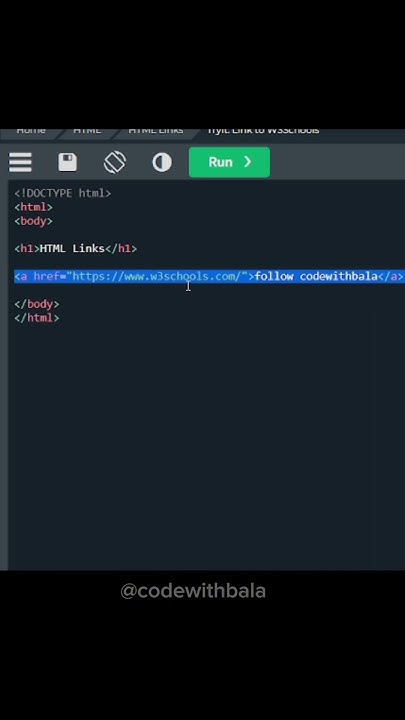 Link Tags In Html Link Tags In Telugu Html Telugu Coding Codewithbala Html