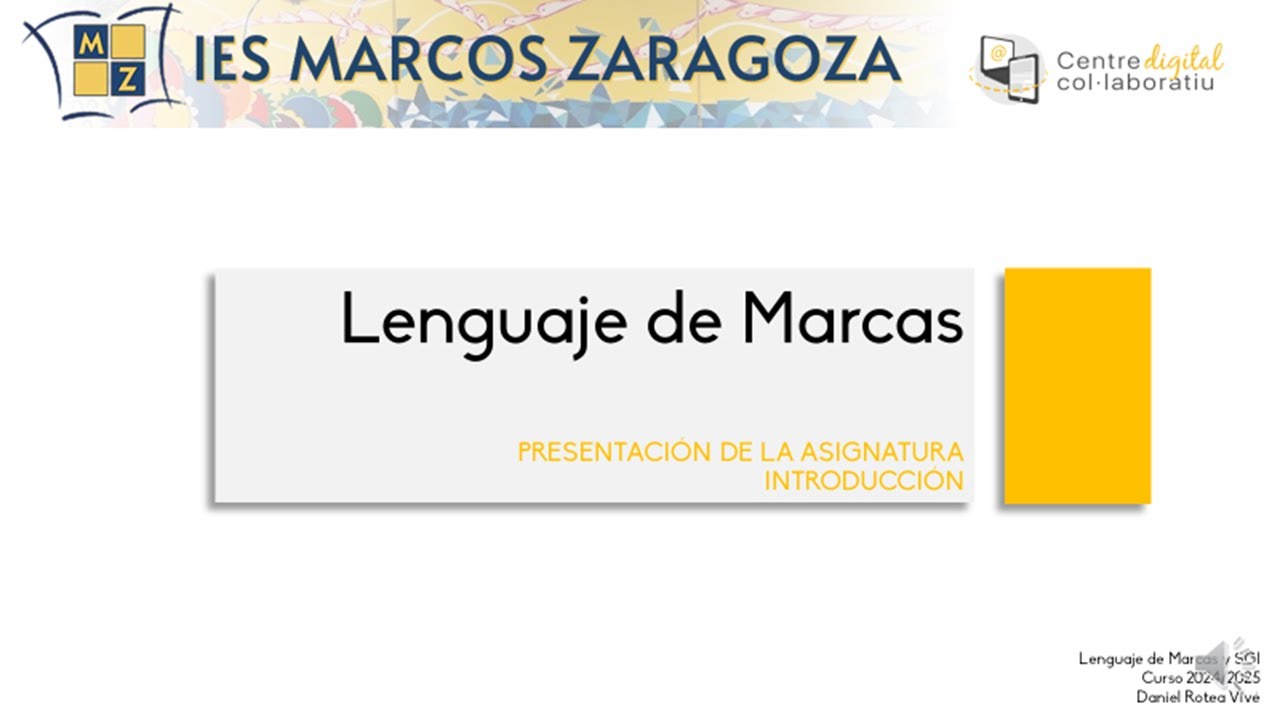 Lenguaje de marcas - Presentacion - YouTube
