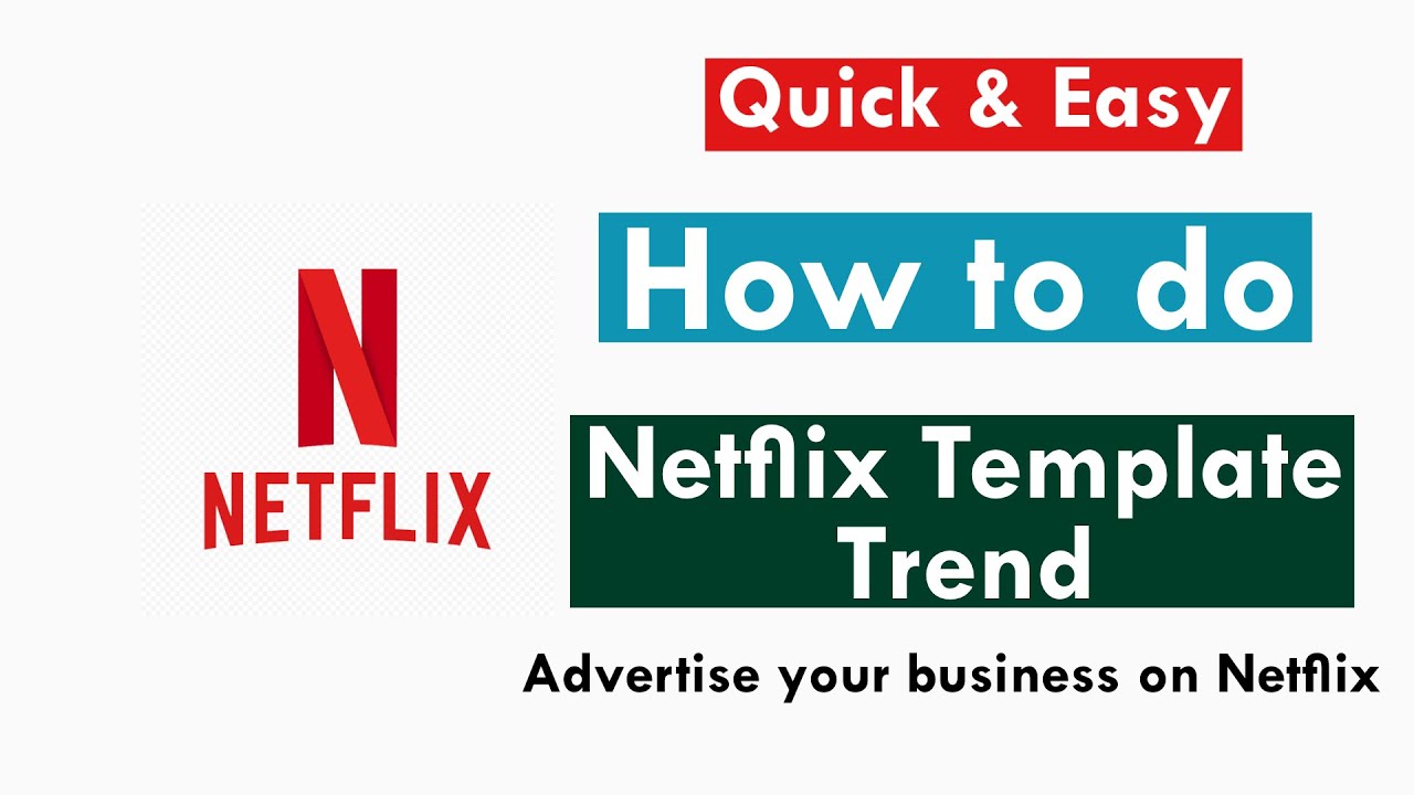 NETFLIX TEMPLATE TREND! How to do it in 2mins|Capcut Tutorial - YouTube