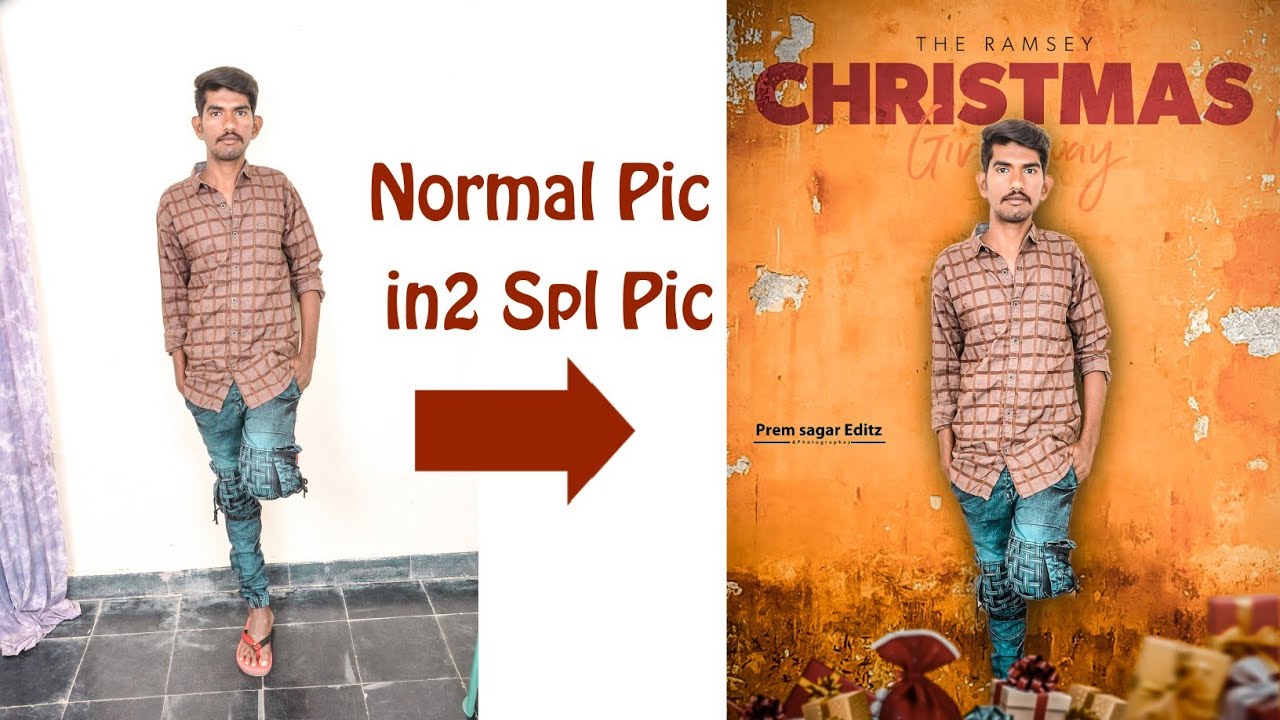 How to Edit Normal pic in2 Special pic Photo Editing Ps touch Lightroom ...