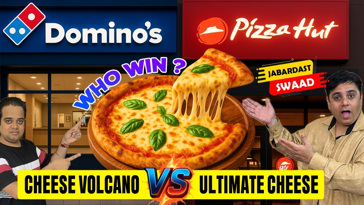 Domino’s Cheese Volcano vs Pizza Hut Ultimate Cheese | Best Cheese ...