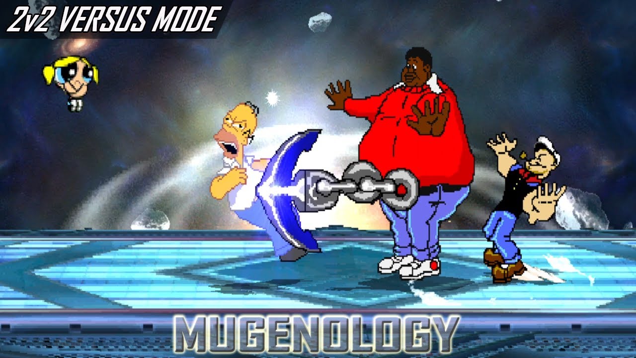 Homer Simpson & Bubbles (MvC) vs Fat Albert X & Popeye - 2v2 Versus ...